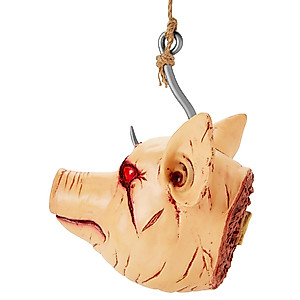 Spirit Halloween Hanging Severed Pig Head | Décor | Hanging Decorations | Halloween Décor