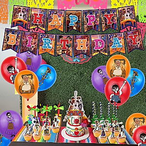 Coco Birthday Party Supplies, Coco Cartoon Themed Party Supplies