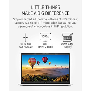 HP Touch 14 Slim Laptop in Silver Qualcomm 8-Core up to 2.55 GHz 8GB RAM 128GB SSD 14in Full HD LCD Webcam WiFi Fingerprint Reader Windows 11 iSlik Pen (14-ED00-Renewed)