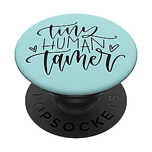 Mom Mama Teacher Appreciation Mint Blue Teal Black JLZ009 PopSockets Swappable PopGrip
