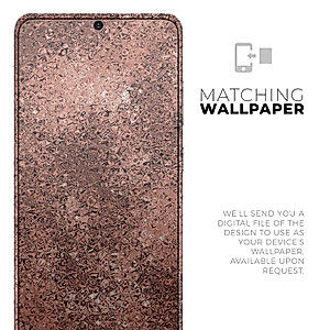 DesignSkinz Rose Gold Liquid Abstract Protective Vinyl Decal Wrap Skin Cover Compatible with The Samsung Galaxy S20 (Screen Trim & Back Glass Skin)