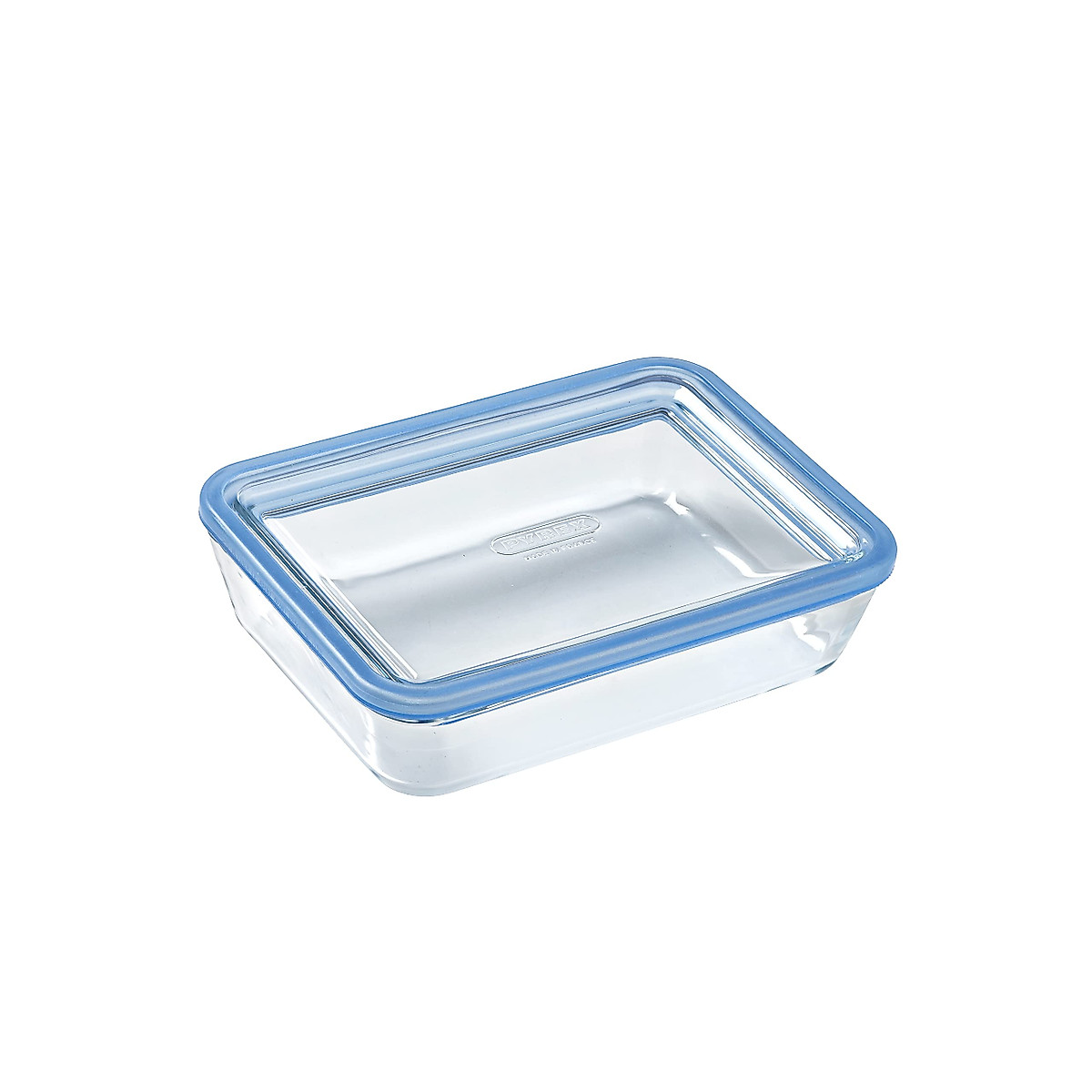 Pyrex Pure Glass – Rectangular Airtight Container with Lid 19 x 14 x 5 cm – 0.8 L, Transparent (5424004)