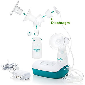 Evenflo Feeding Replacement Silicone Diaphragms for Advanced Breast Pumps (Pack of 2), Clear