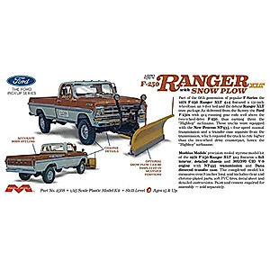 MOE2568 Moebius Model 1/25 1972 Ford F250 Ranger XLT Snow Plow Equipment Plastic Model