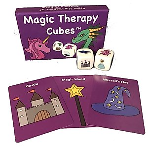 Magic Therapy Cube Game Helps Kids and Teens Find Solutions to Problems. Connect Through Magical Wish Questions for Counselors and Teachers.