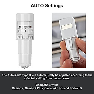 Silhouette AutoBlade - Pack of 3 Blades for Use with Cameo 4 with 50 Designs
