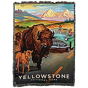 Pure Country Weavers PCW - Yellowstone National Park Blanket by Kai Carpenter - Anderson Design Group Inc - Gift Tapestry Throw Woven from Cotton - Made in The USA (72x54)