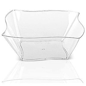 Lawei 100 pack 5 oz Mini Dessert Cups with Spoons - Mini Dessert Plates Disposable Bowls for Chocolate Desserts, Appetizers, Dessert Samplers, Dessert Shot Glasses & More