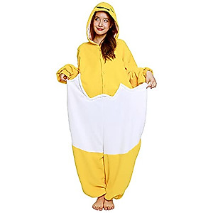 SAZAC Gudetama Sanrio Kigurumi - Onesie Jumpsuit Halloween Costume