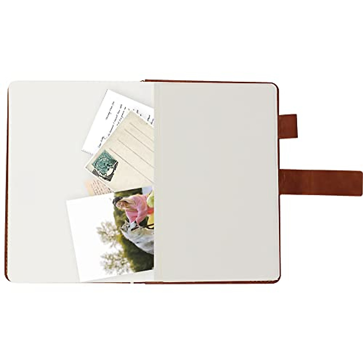 Lined Journal Notebook for Men & Women - 192 Numbered Pages 100gsm Thick Paper Vegan Leather Hardcover Writing journals - A5 Ruled Personal Diary for Work School - Moon and Stars (Blue)