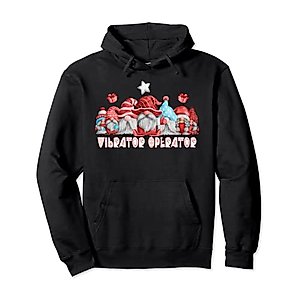 Vibrator Operator Job Christmas Gnome Back To School Pullover Hoodie