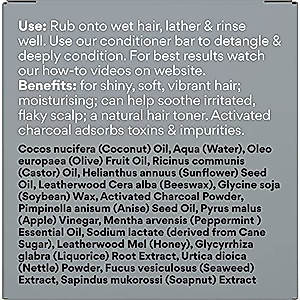 Beauty and the Bees Eco Friendly Unscented Honey & Hemp Seed Oil Solid Shampoo Bar | Sensitive Skin & Dry Scalp | Organic Ingredients Sulfate Free