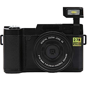 Digital Camera, 3 inch Digital HD Camera, Home Digital Camera, 2.7K 48MP 180 Degree Rotation Micro Single Camera for Windows and for OS X System.