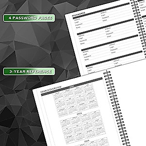 Monthly Planner 2023-2025 - Monthly Calendar 2023-2025 with Two-Side Pocket, July 2023 - June 2025, 9" x 11", Two Years Monthly Planner, Cardboard Cover, Perfect Organizer