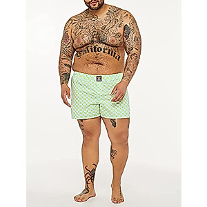 Savage X Fenty, Men's, Savage X Boxers, Seashell Blue Monogram Print, XS