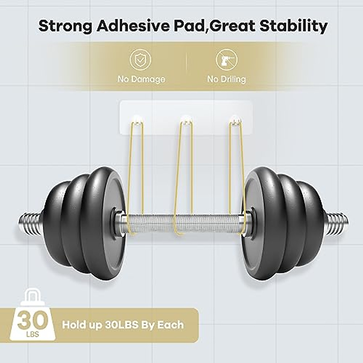 Gusio Shower Caddy Bathroom Organizer and Storage, Hand-made Woven Shower Shelves for Inside Shower Bathroom Decor, Self Adhesive Shower Holder Accessories for Farmhouse Wall RV Apartment Essential