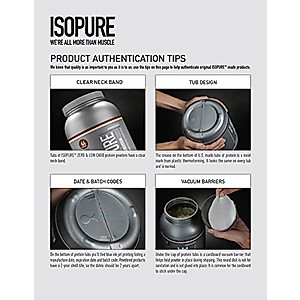Isopure Dutch Chocolate Whey Isolate Protein Powder with Vitamin C & Zinc for Immune Support, 25g Protein, Low Carb & Keto Friendly, 3 Pounds (Pack of 1) (Packaging May Vary)