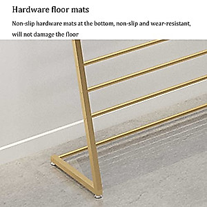 Metal Floor Standing Scarves Silk Scarf Rack Organizer, Commercial Creative Golden Shawl Fabric Storage Display Stand, Multi-Purpose Sheets Belt Suit Pants Hanging Rack Ties Holder Shelves Show Rack