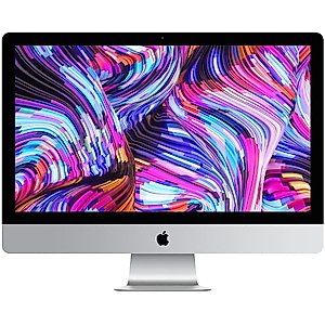 Apple iMac MRQY2LL/A 27 Inch 5K Display - 2019 -Intel i5 3.0GHz 8GB Ram - 1TB HHD + 32GB SSD (Renewed)