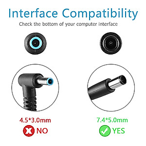 90W AC Charger Replacement for HP EliteDesk 705 G1 G2 G4 705 800 G5 Desktop Mini ProOne 400 G4 G5 23.8-inch All-in-One ProOne 400 G2 G3 G4 G5 460 G2 G3 480 G2 G3 20-inch All-in-One