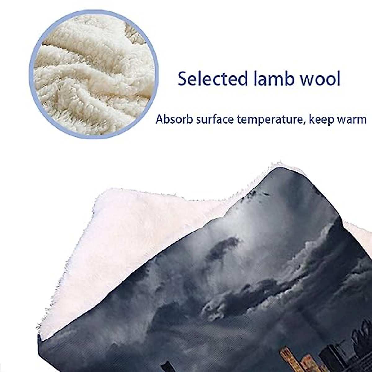 Brown Blue Cat and Dog Self Heating Pad Aerial View of City Skyline at Dusk Washable Kennel Mat for Large Medium Small Dogs and Cats Denver Panoramic 18" x 22"