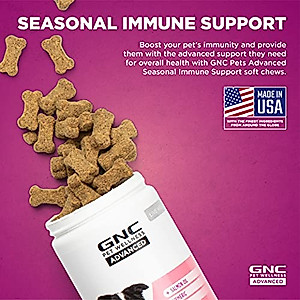 GNC for Pets Advanced Allergy Bundle Dog Supplements - Skin & Coat Dog Supplements and Seasonal Immune Support Dog Supplements - 90 Count Dog Chew, Dog Allergy Supplement, Dog Immune Supplement