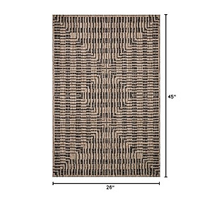 Loloi Isle Collection IE-09 Brown/Black 2'-2" x 3'-9" Accent Rug
