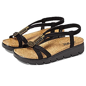 Alegria Women's Roz Casual Black Platform Sandal 7-7.5 M US
