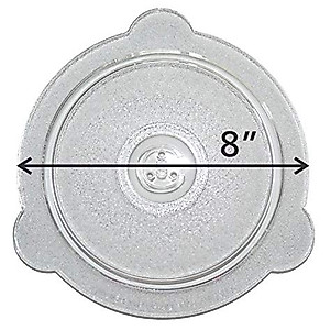 Cuchina Safe Vented Microwave Glass Lid and Bowl Cover; Perfect Lid for Bowls, Mugs, and Pots (8 inch - 1-Piece Set)