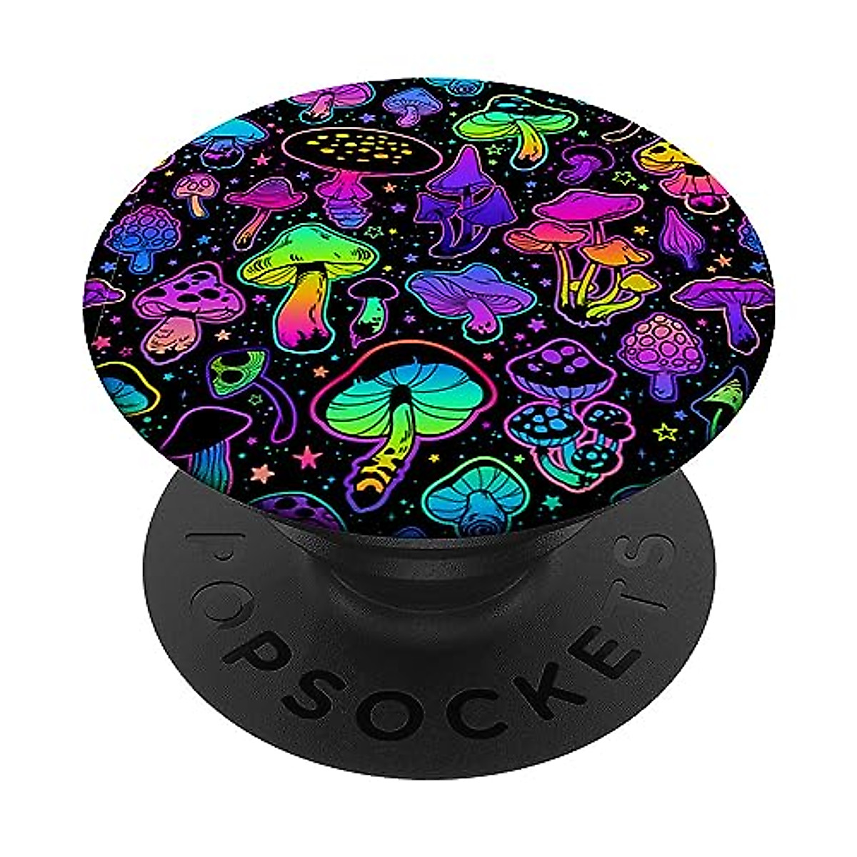 Psychedelic Magic Mushrooms Hippie Trippy Pattern PopSockets Swappable PopGrip