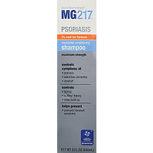 Triton Consumer Products MG 217 Medicated Coal Tar Shampoo for Psoriasis, 8 Fluid Ounce