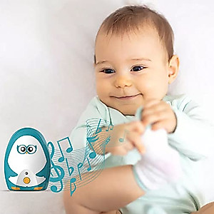 TimeFlys Audio Baby Monitor OL Portable, Two-Way Talk, Long Range up to 1000 ft, Temperature Monitoring and Warning, Lullabies, Vibration, LCD Display, 1 Adaptor 1 Set of Rechargeable Battery