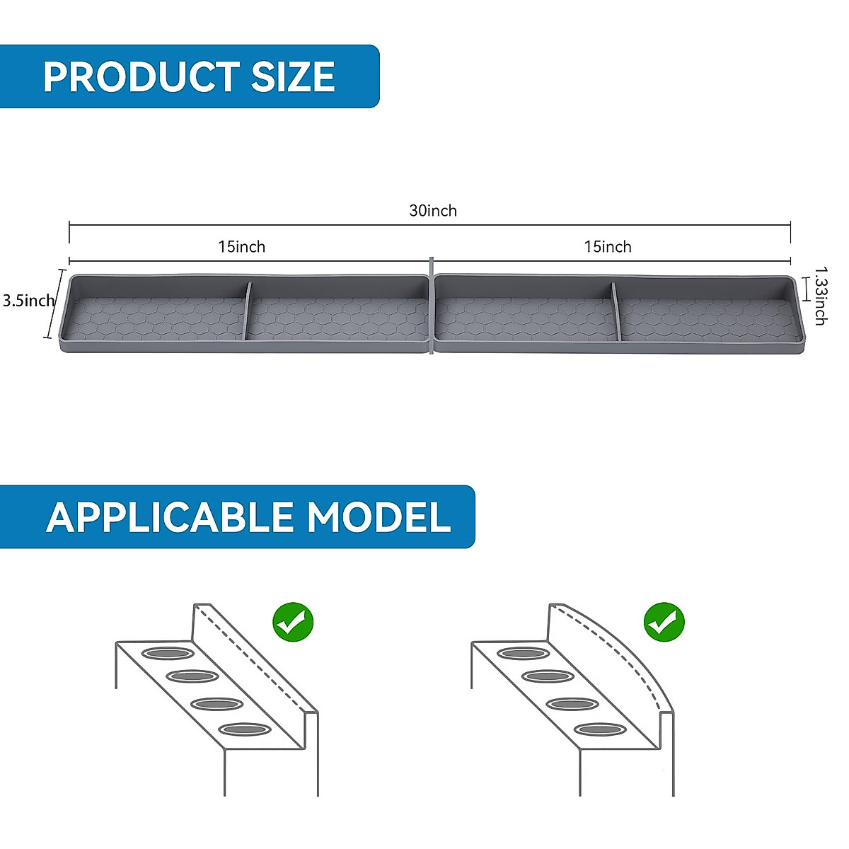 30" Stove Top Shelf Silicone Stove Top Shelf Magnetic Shelf for Kitchen Stove, Spice Rack Organizer Kitchen Shelf Over The Shelf Top, Kitchen Gadgets for Organization and Storage
