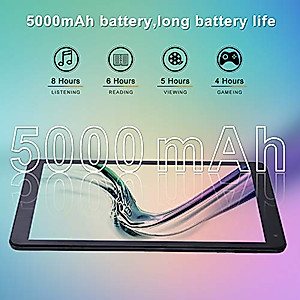 AWOW Tablet 10.1 inch Android Tablet, 1.5GHz Quad Core, 2GB RAM, 16GB ROM, 1280 x 800 HD IPS, 0.3MP & 2MP Camera, Android 10（Go Edition）, 2.4G WiFi, Bluetooth 4.0, 5000mAh Battery Capacity