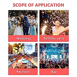 Inflatable Fireworks Gun,20PCS Party Toys Confetti Fireworks Handheld Confetti Poppers Multicolor with Novelty Design Party Supplies for New Year Birthday Christmas Wedding Graduation