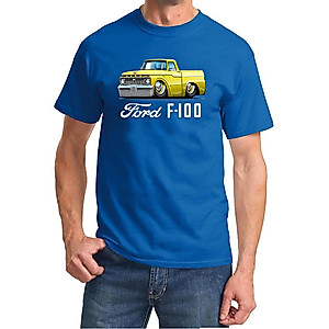1966 Ford F100 F-100 Pickup Truck Full Color Design Tshirt XL Royal