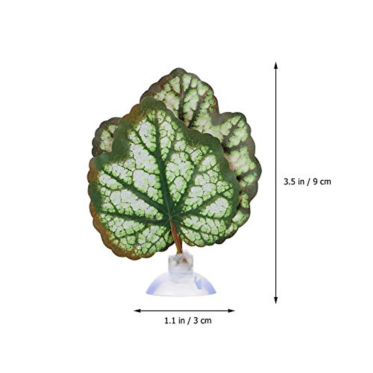 iplusmile Betta Fish Leaf Hammock- 2Pcs Aquarium Betta Fish Leaf Pad Fish Tank Resting Leaf with Suction Cups Hammock Breeding Bed for Beta Tank Decorations Green