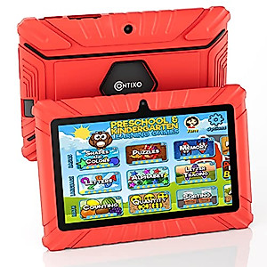 Contixo V8 Tablet for Kids and H1Kid's Fleece Headphones Bundle, Come with Sleeve Bag, Learning Tablet, Parental Control Family Link