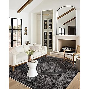 Loloi II Vance Collection Charcoal/Dove 18" x 18" Sample Rug