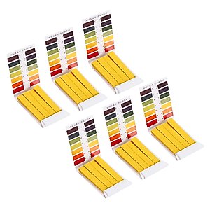 PATIKIL PH Test Strips 1-14, 6 Pack 480 Indicator Papers Litmus Tester for Water Food Soil Alkaline Acid Testing