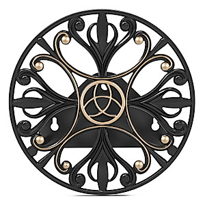 GOFORWILD Garden Hose Holder made of Stainless Cast Aluminum, Decorative Hose Butler Sturdy Water Hose Rack, Durable Wall Hose Hanger, Holds 125-Feet of 5/8-Inch Hose, Hose Reel, 7004