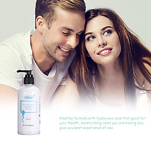 Water Based Lubricant, Vitamin E Creamy White Lube for Vaginal and Anal Sex, Long Lasting Non Sticky Slippery Personal Lubricant Moisturizer for Women Men Massage 10 oz