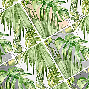 Vonna Case for Apple iPad Air 5th 2022 4th 2020 Gen 3th 10.2 12.9 Pro 11 10.5 9.7 Mini 6 5 4 3 2 1 Magnetic Closure Design Print Palm Leaf Slim Tropic Stand Watercolor Monstera Green Leaves vm252