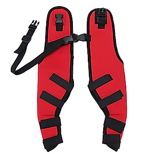 GLOGLOW 1 Pair Dog Hind Leg Braces, Dog Rear Leg Hock Wraps Canine Elbow Protector for Ligament Injuries Sprains(Red L) Boots