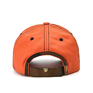 Fish Born Trucker Hats Outdoor Adjustable Fishing Dad Hats Perfect for Camping and Daily Use Street Hip Pop Baseball Golf Cap Orange