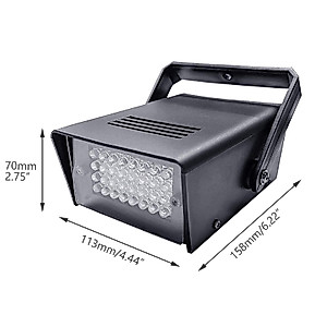 Disco Strobe Light for Party 32 Led Mini Strobes Lights for Parties, Plug in Strobe Lights Halloween Haunted House for Room, Evictor Strobe Light for Outside Attic Rodent Squirrels Rat