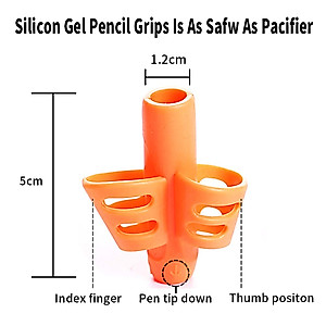 KOABBIT Pencil gripper kids/toddler handwriting aid tools for beginners,Pencil Holder for preschooler 2-4 Years learning to Write for Children's Training Pen Holding Posture Correction Tools(3 PACK)