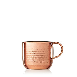 Thymes Simmered Cider Copper Cup Candle - Warm & Spicy Scented Candle with Notes of Apple, Clove, and Cardamom - Luxury Home Fragrance - Copper Candle (10 oz)