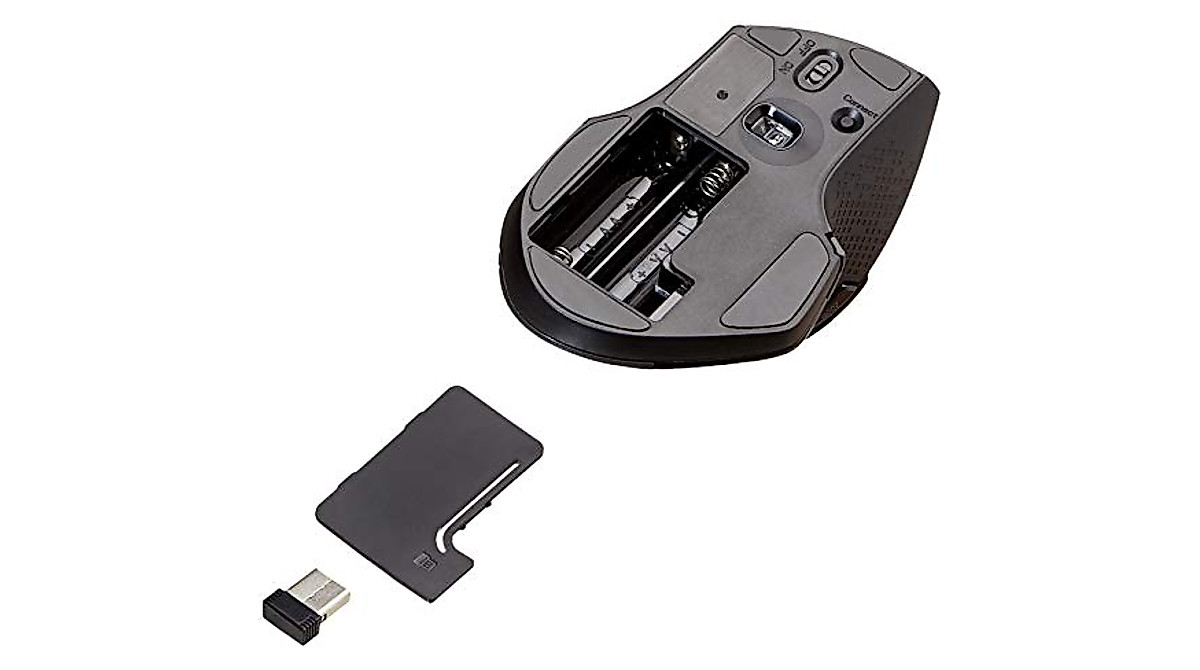 Amazon Basics Ergonomic Wireless Mouse - Fast Scrolling
