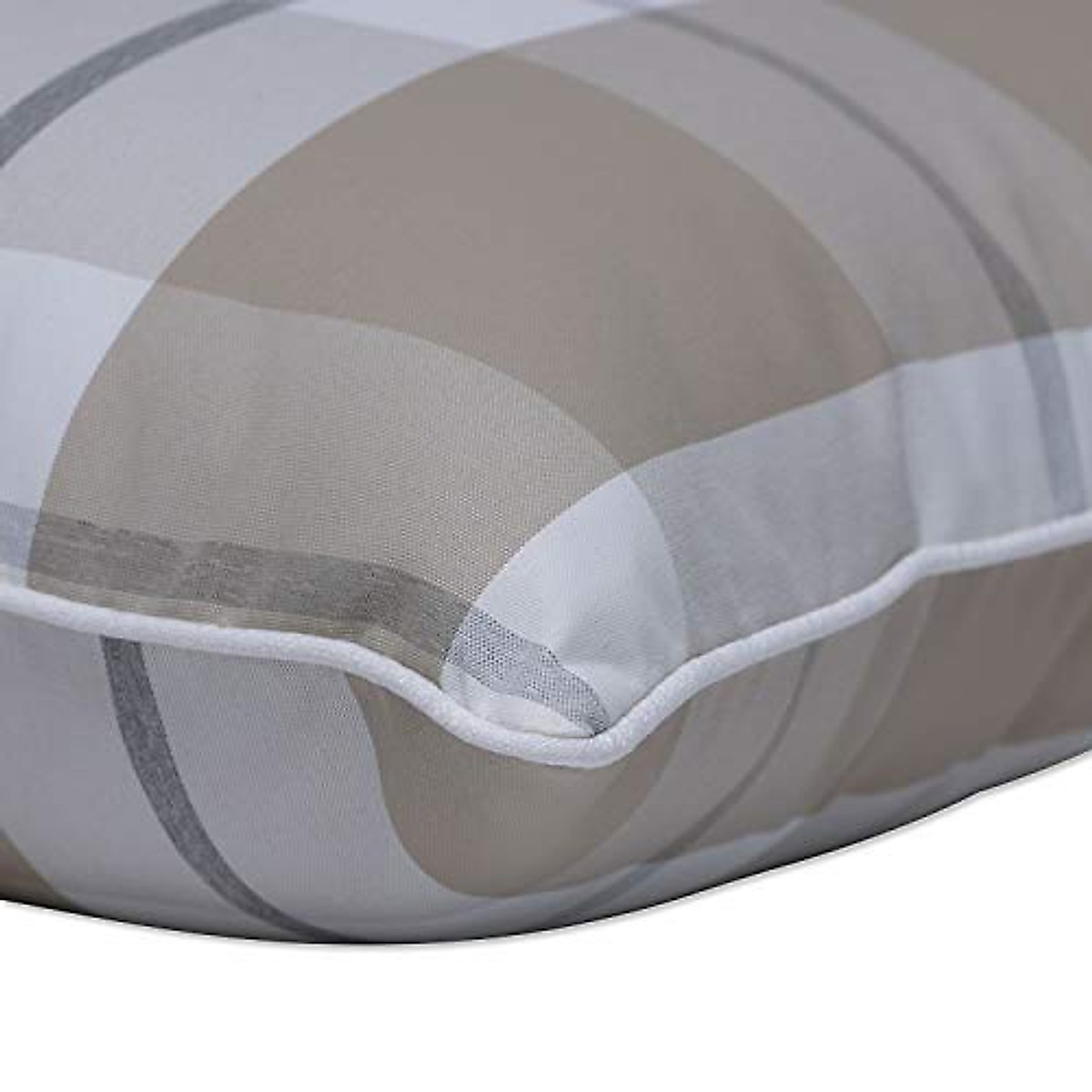 Pillow Perfect Outdoor/Indoor Branson Birch Throw Pillows, 16.5" x 16.5", TAN 2 Count